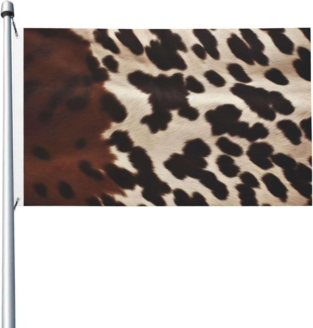 Brown Cowhide Flag 3x5 ft Garden Flag Outside Yard House Flag Funny ...