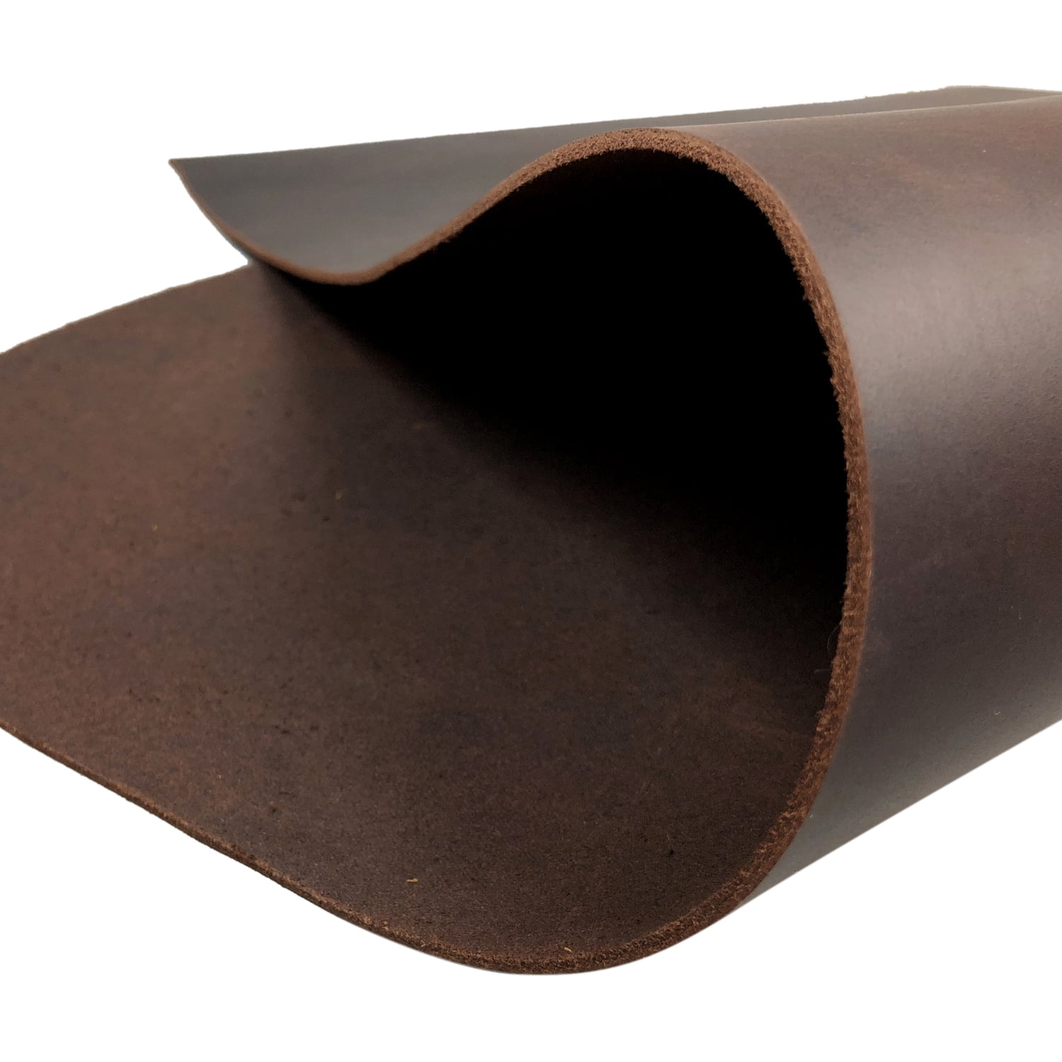 Brown Cowhide Genuine Crazy Horse Cowhide Leather PRECUT Pull Up Thick ...