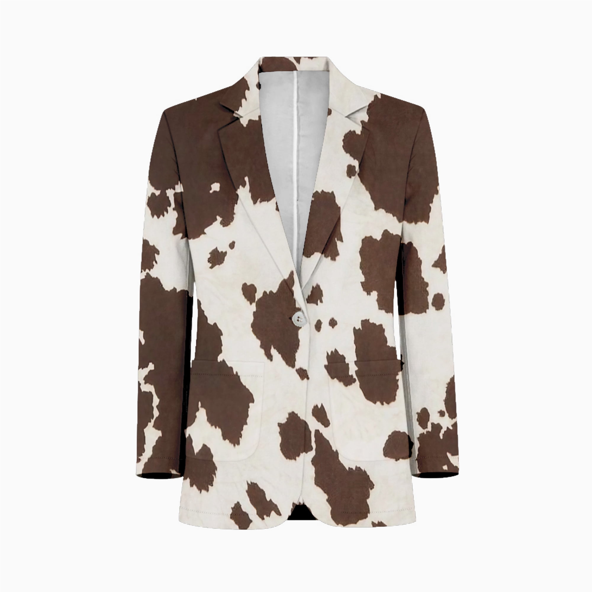 Brown Cowhide Leather Mens Suits Shawl Collar Slim Fit Suit Mens Groom ...