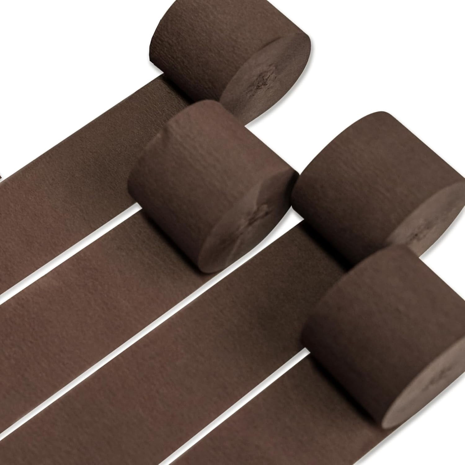 Brown Crepe Paper Streamers 4pcs 328ft Pack of Boho Neutral Crepe Paper ...