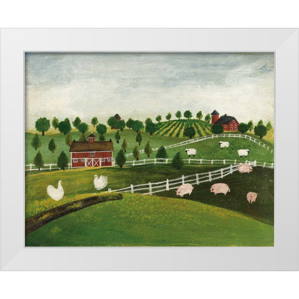 Brown, David Carter 14x12 White Modern Wood Framed Museum Art Print ...