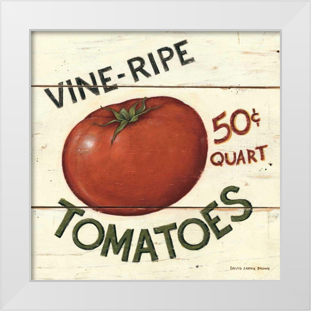 Brown, David Carter 15x15 White Modern Wood Framed Museum Art Print ...