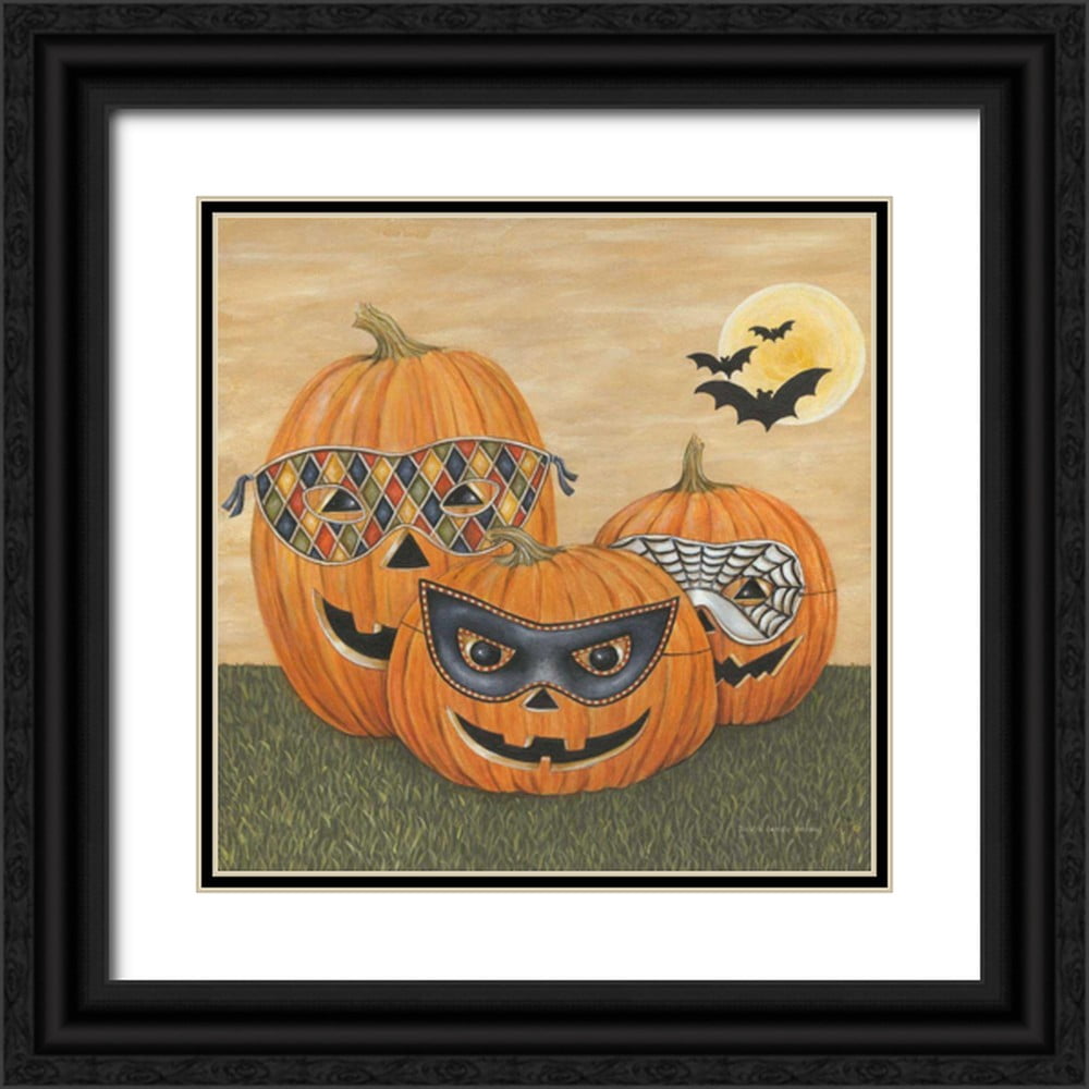 Brown, David Carter 26x26 Black Ornate Wood Framed with Double Matting ...