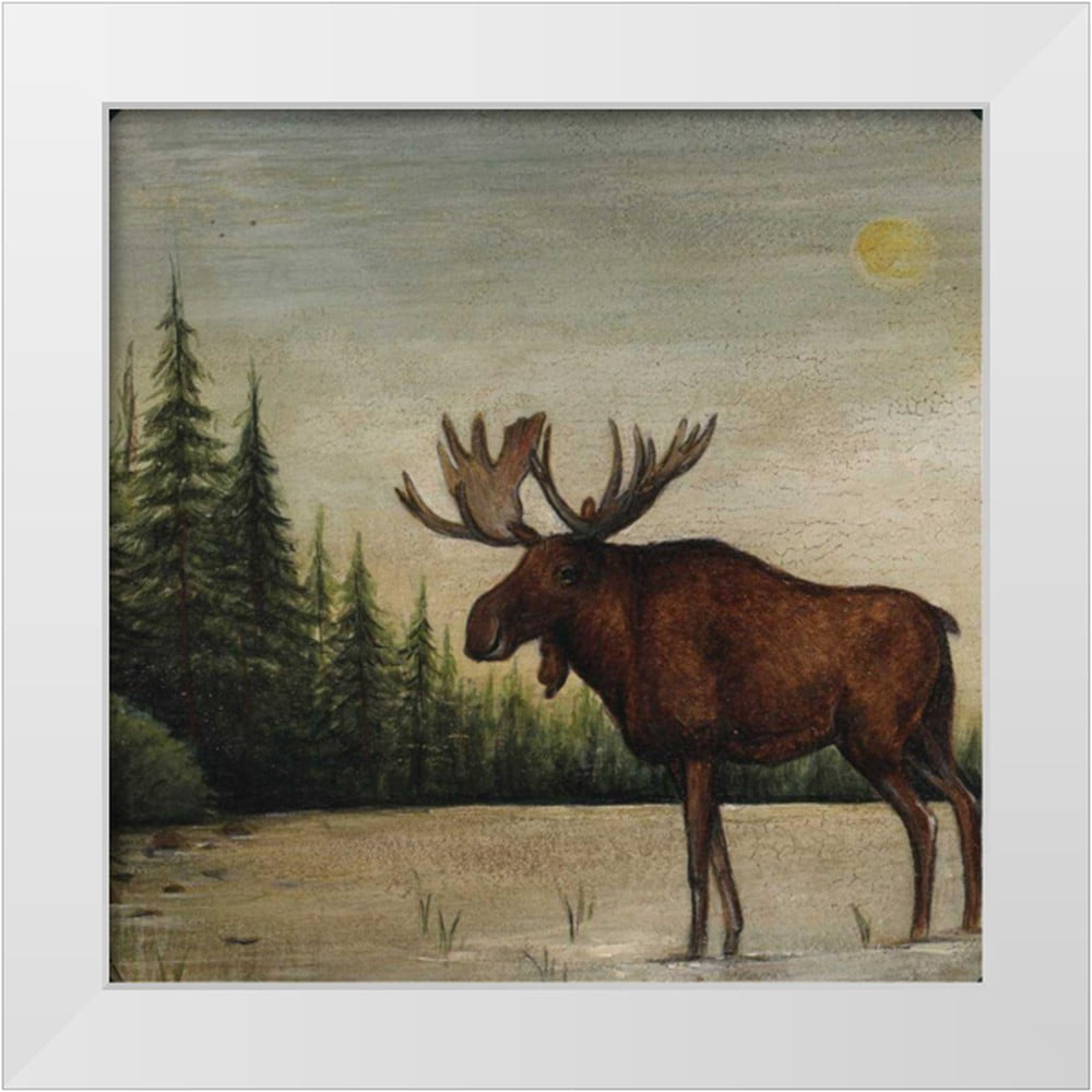 Brown, David Carter 26x26 White Modern Wood Framed Museum Art Print ...