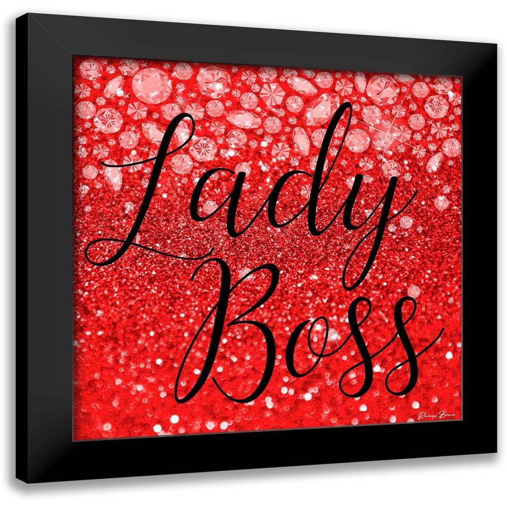 Brown, Denise 20x20 Black Modern Framed Museum Art Print Titled - Lady ...