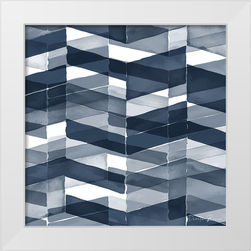 Brown, Denise 26x26 White Modern Wood Framed Museum Art Print Titled ...