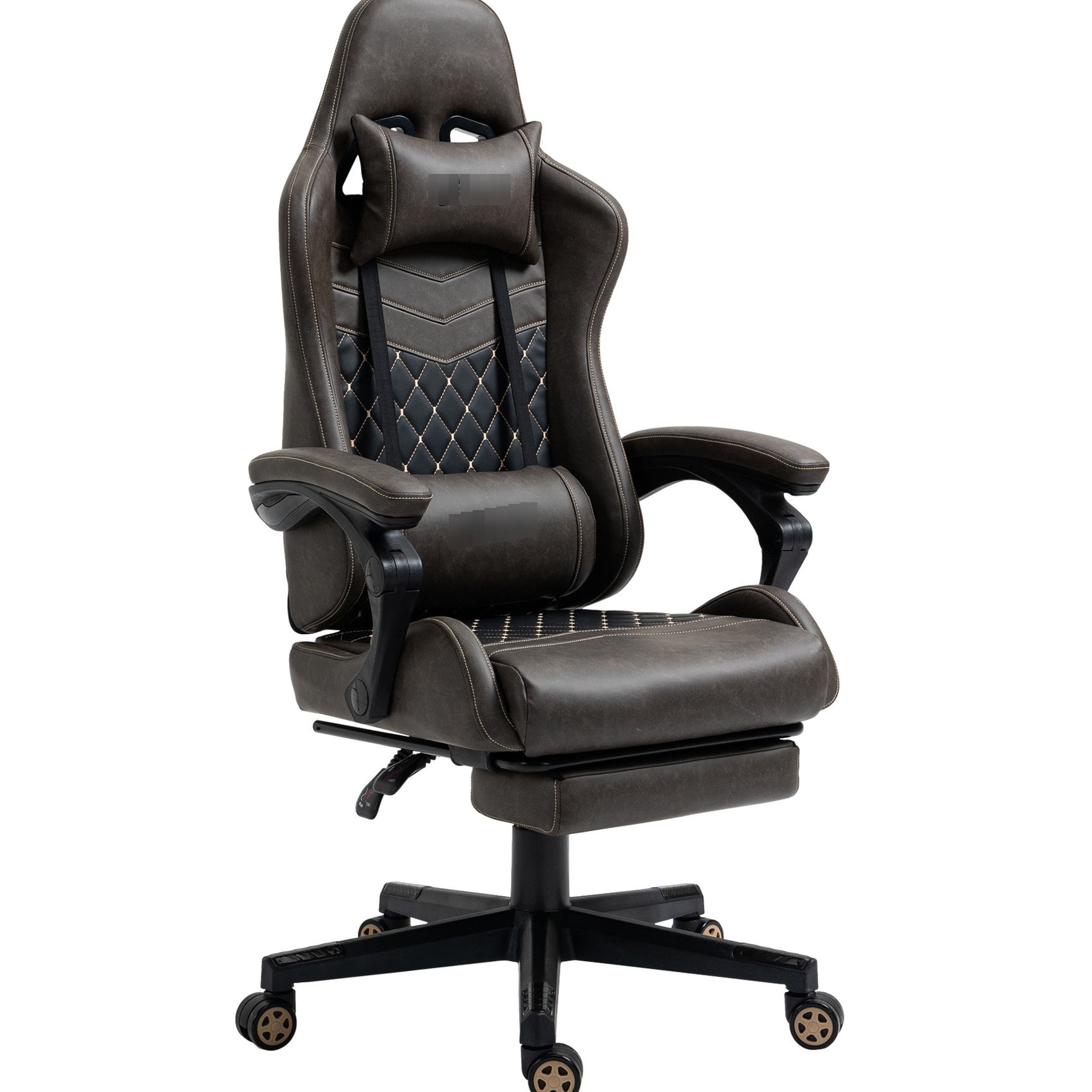 Brown Diamond - Patterned Gaming Chair - Multi - Direction Wheels ...