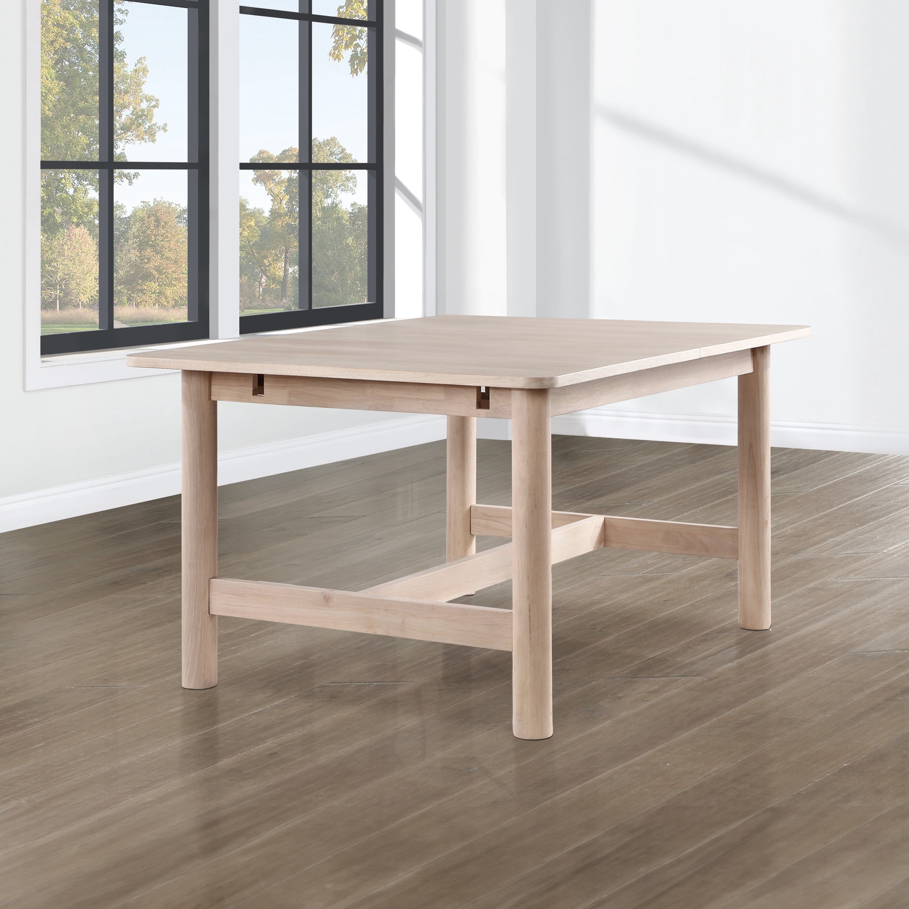 Brown Dining Table - And Fashionable, 60-78" Extendable, 6 Guests ...