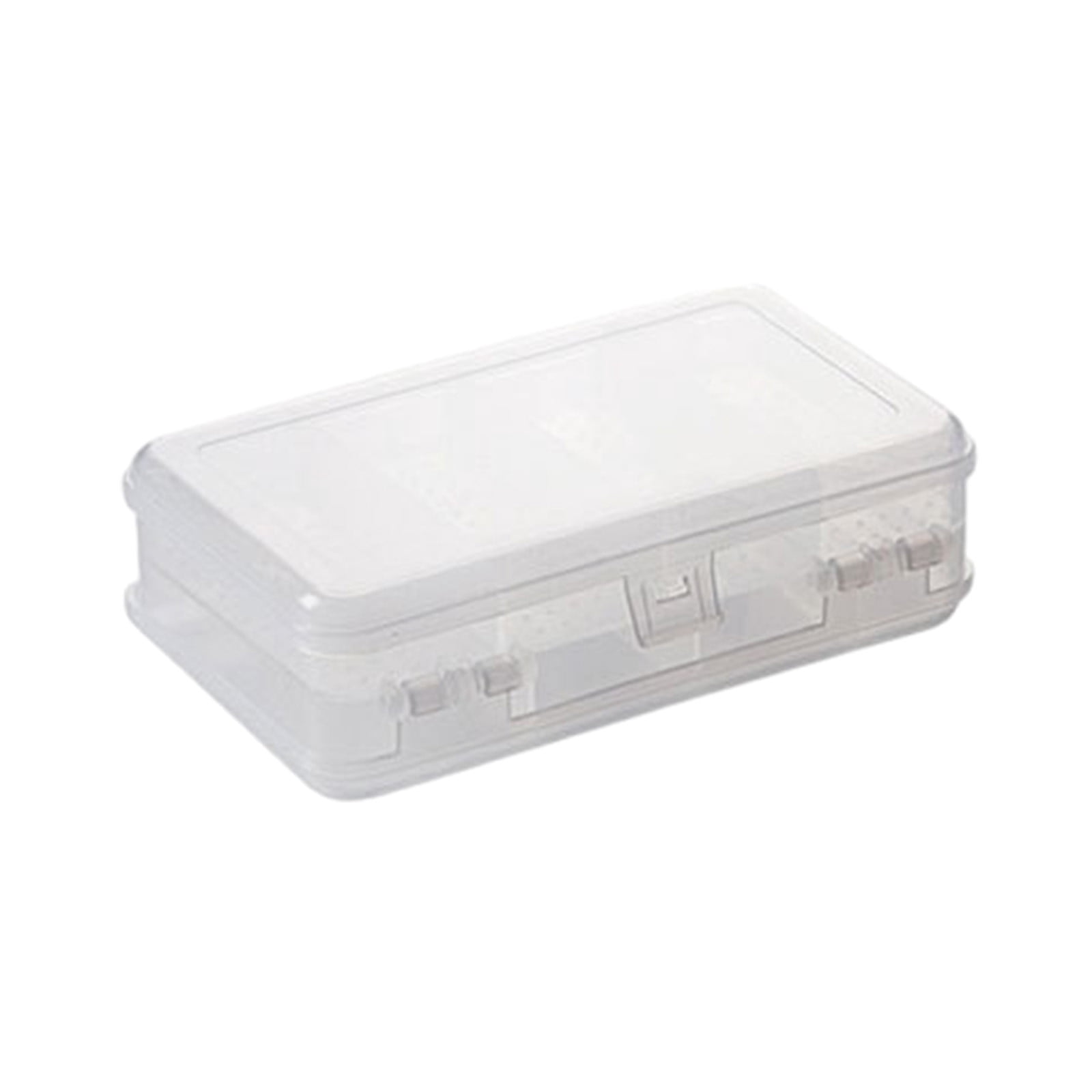 Brown Double Compartment Jewelry Box, Transparent Plastic Earrings ...