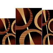 Allstar Rugs Allstar Distressed Modern Swirl Design Rug Burgundy 7' 9 ...