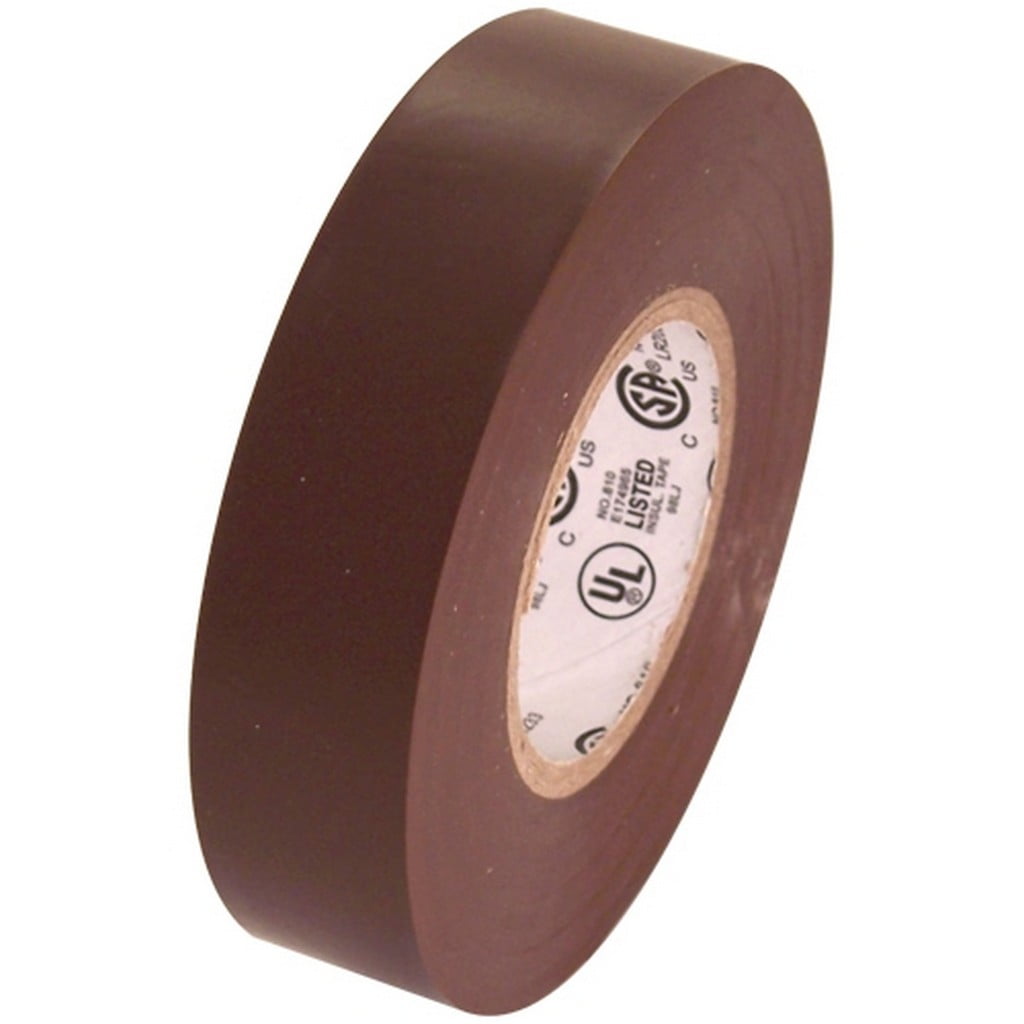 Brown Electrical Tape 3/4 X 66 Ft Roll 7 Mil - Walmart.com