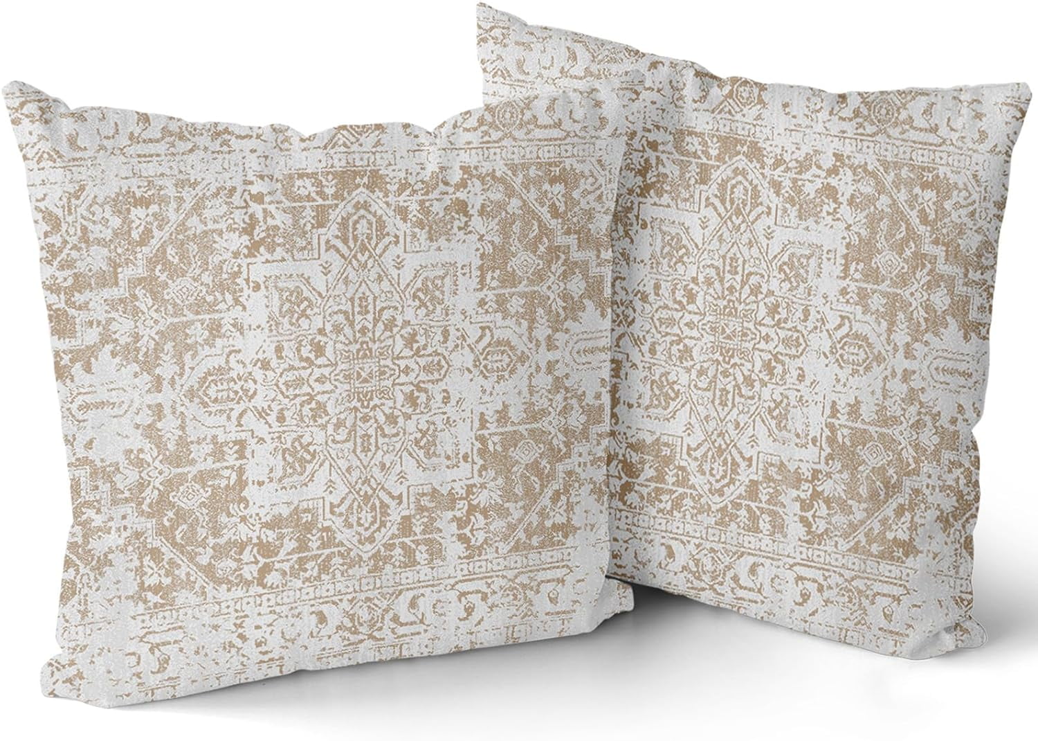 Brown Ethnic Boho Throw Pillow Covers 20x20 Inch Bohemian Carpet ...