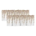Brown Eucalyptus Leaves 2 Panels Kitchen Valance, Summer Farmhouses ...