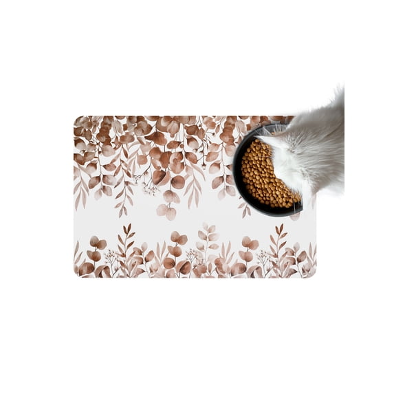 Brown Eucalyptus Leaves Doormat Non Slip Diatomaceous Earth Door Mat ...