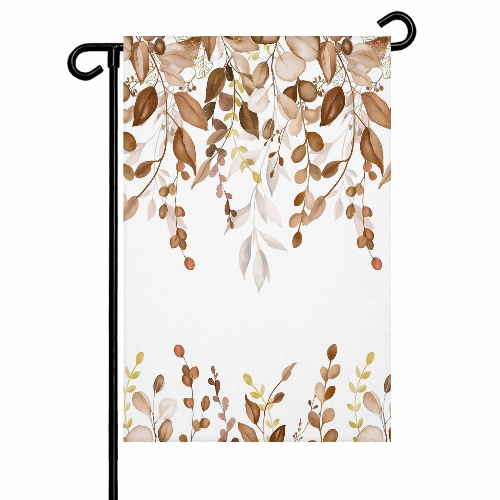 Brown Eucalyptus Leaves Garden Flag 28x40 Inch Farm Plants Country ...
