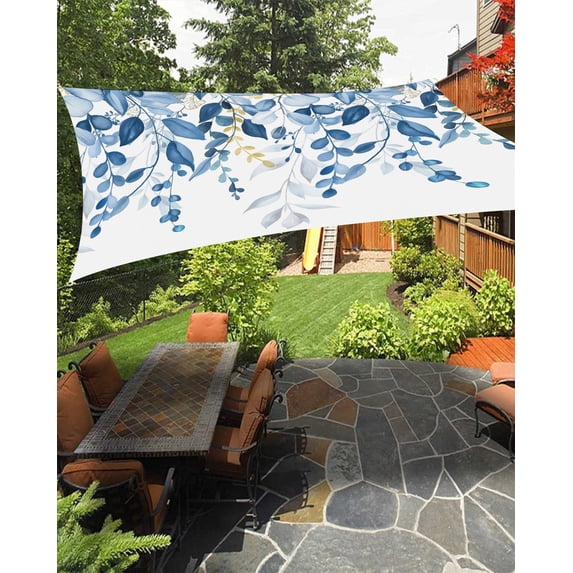 Brown Eucalyptus Leaves Sun Shade Sail 14'X18' Farm Plants Country ...