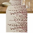 Brown Eucalyptus Leaves Table Runner 36 Inches Long Farmhouse Dress ...