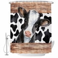 Brown Farm Cow Shower Curtain for Bathroom, Country Vintage Farmhouse ...