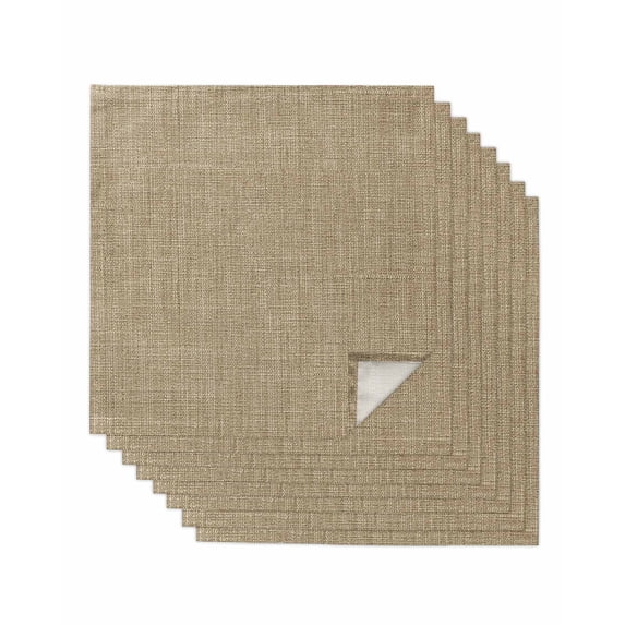 Brown Farmhouse Cloth Napkins Set of 8 Reusable Dinner Napkins, Vintage ...