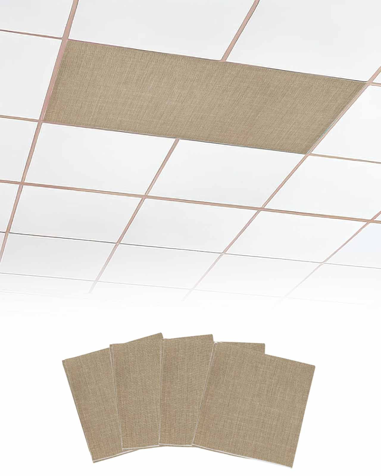 Brown Farmhouse Fluorescent Light Covers for Ceiling Lights 4x2 feet,4 ...
