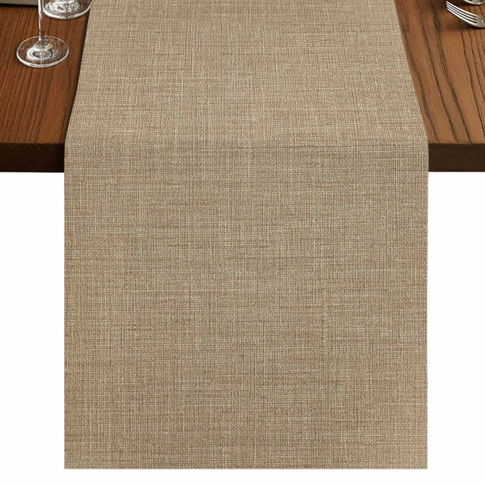 Brown Farmhouse Table Runner 90 Inches Long,Vintage Country Monochrome ...