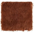 Brown Faux Fur Fabric 15.75x15.75 Inch Soft Plush Shaggy Squares Pre ...