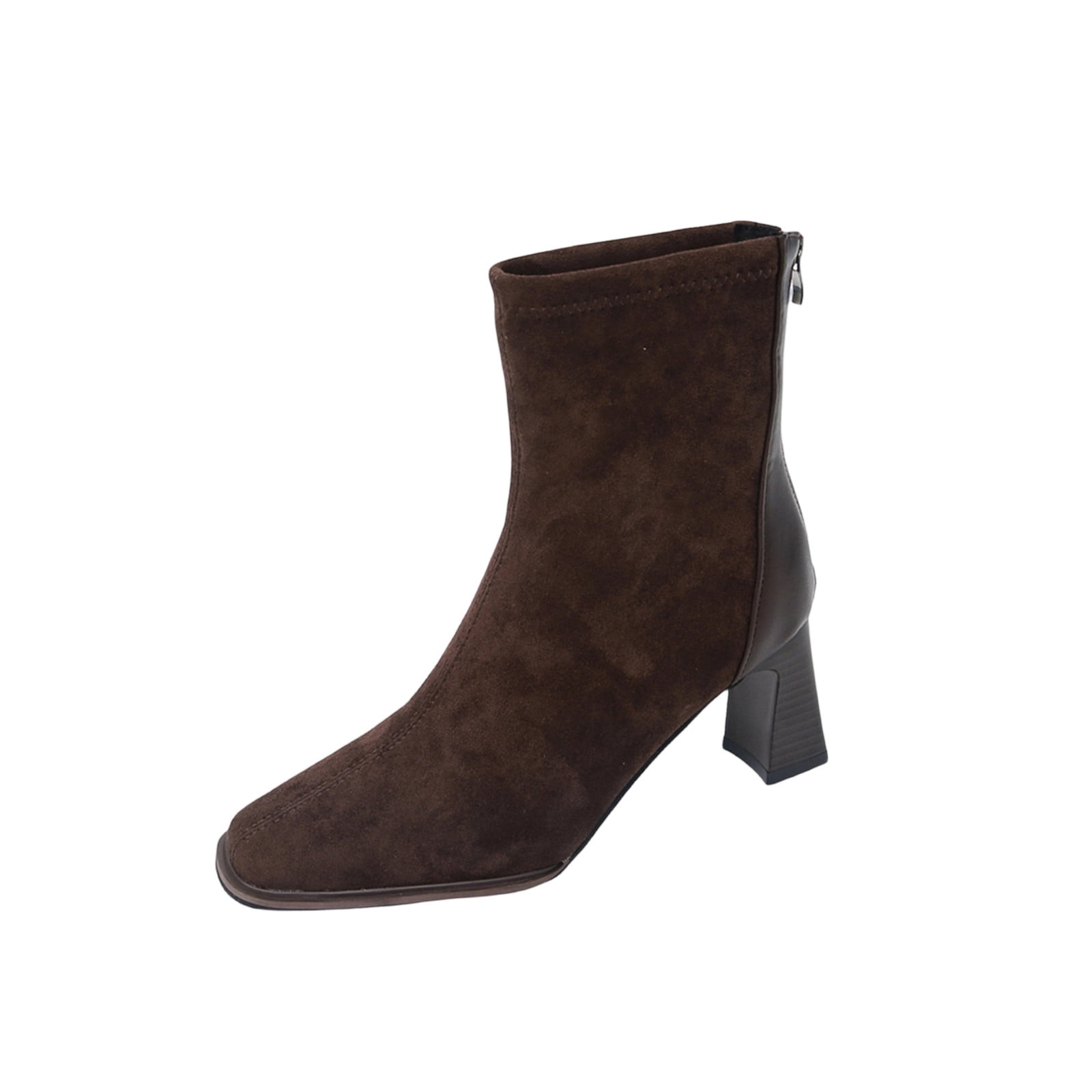 Brown Females All-Round Extended Proportions Round Toe Comfortable ...