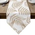 Brown Ferns Table Runner Linen Burlap Table Runner 72 Inches Long ...