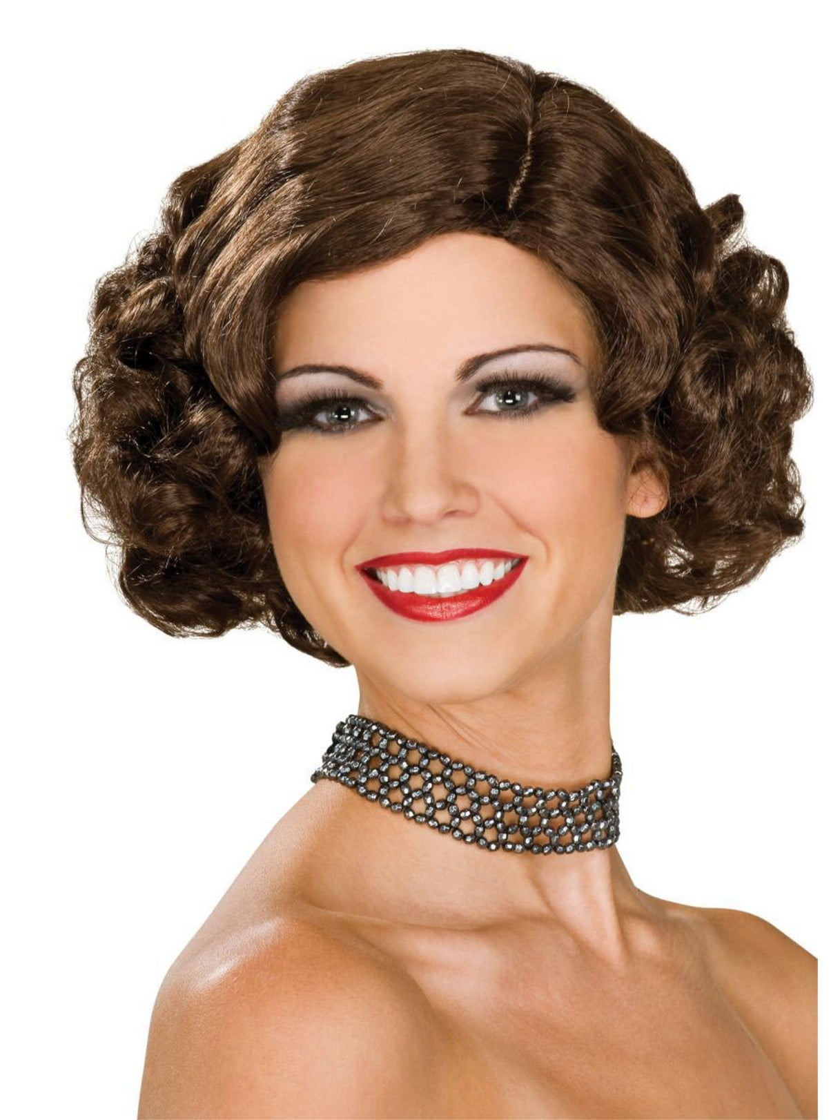 Brown Flapper Wig - Walmart.com