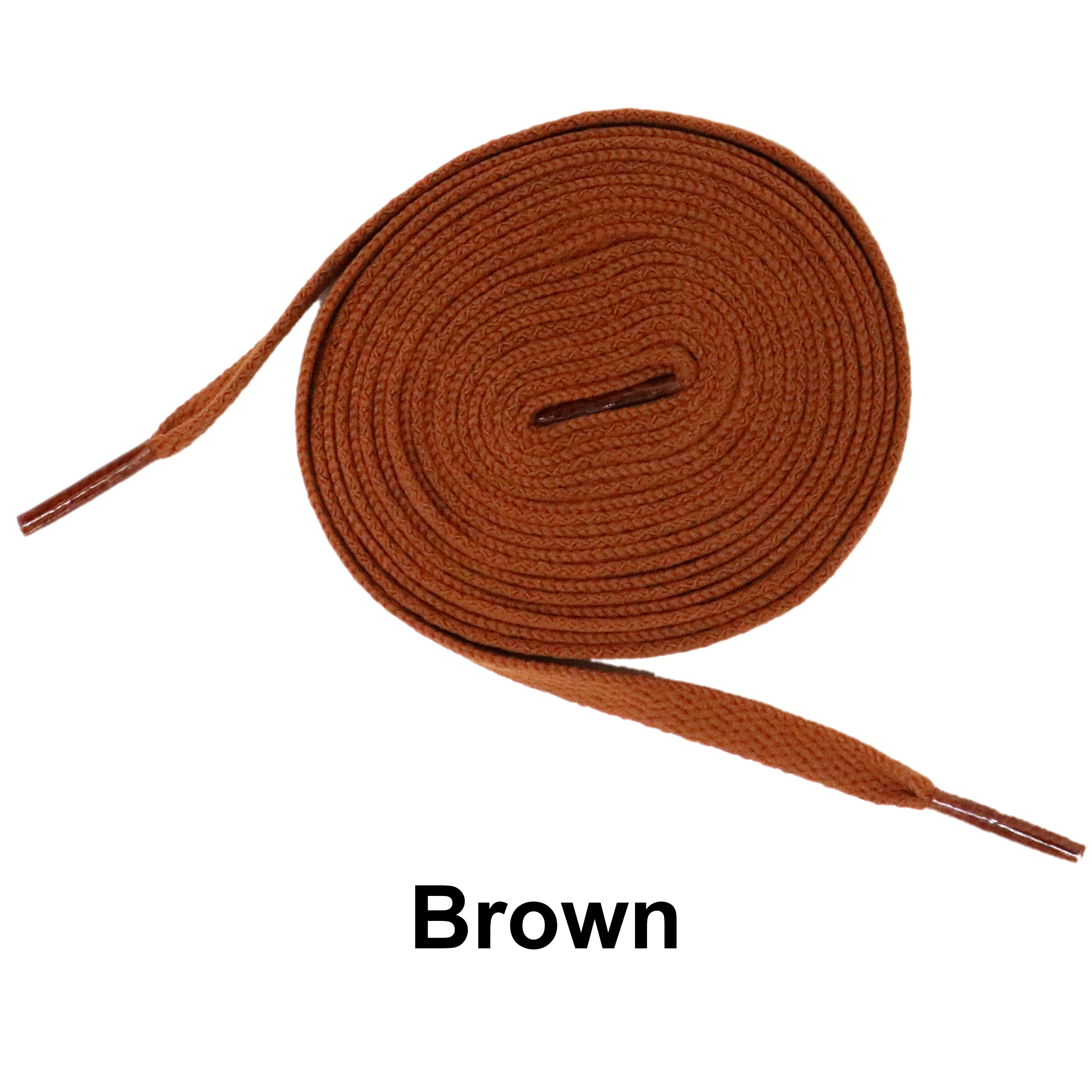 Brown Flat Athletic Sneaker 27 36 45 54 63 Inch Shoelaces - Walmart.com