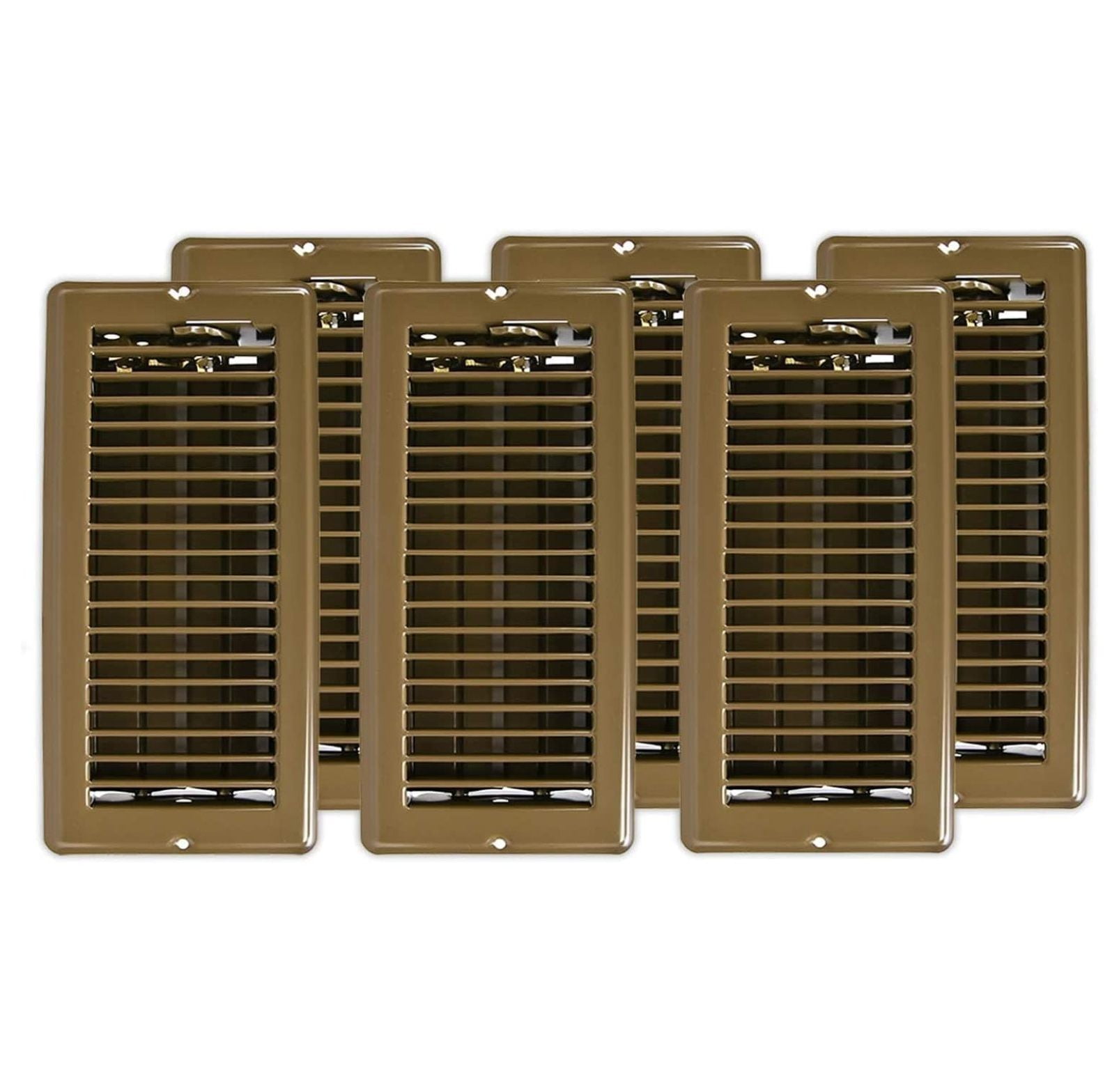 Brown Floor Registers 4 X 8 Lot of 6 - Walmart.com
