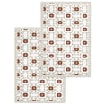 Brown Flower Kitchen Dish Towels for Drying Dishes Set of 2, Spring ...