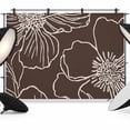 Brown Flowers Backdrop for Photography,Fabric Photo Background Backdrop ...