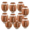 Brown Football Party Lanterns Set of 10 for Indoor and Outdoor ...
