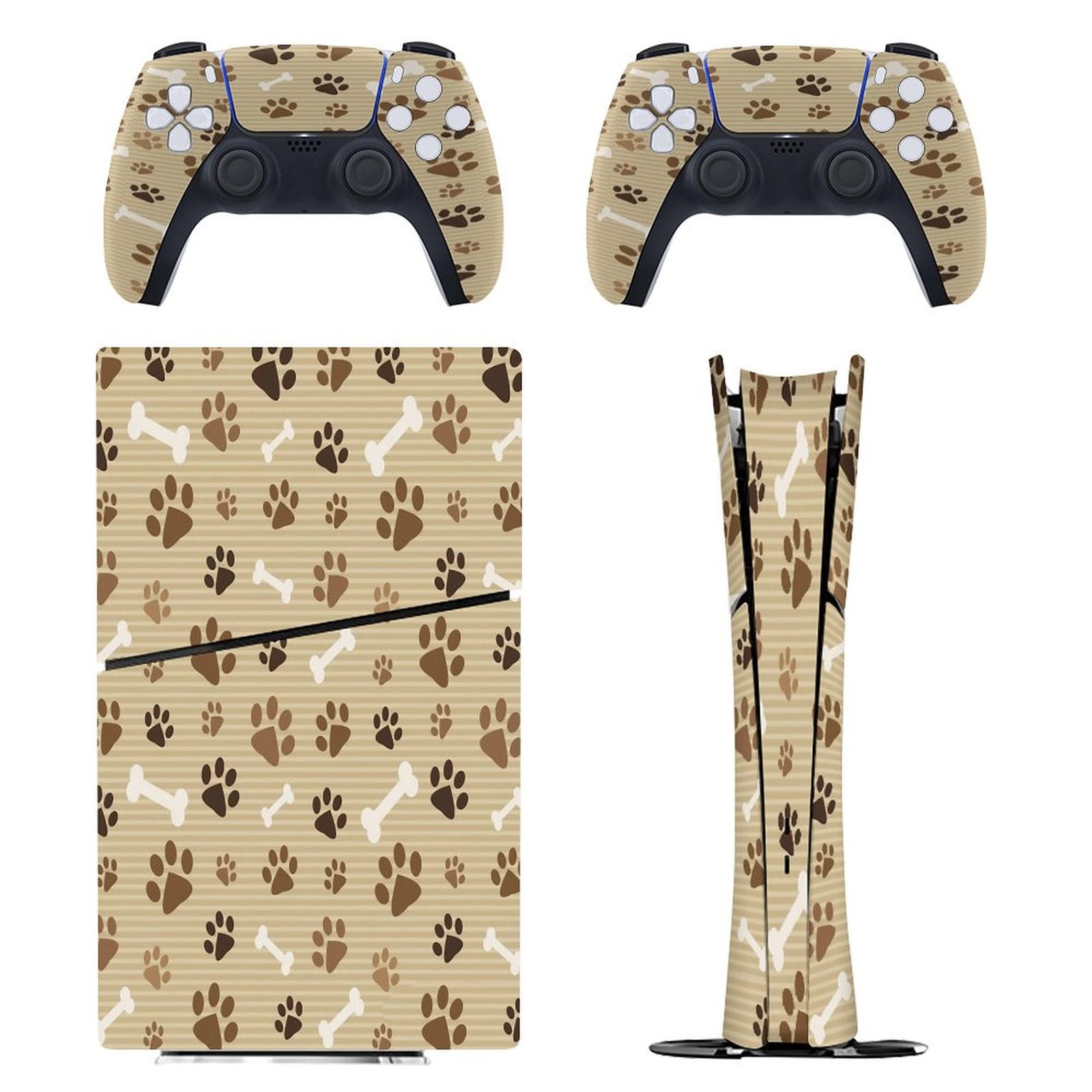 Brown Footprints And Bones PS5/PS5 Pro/PS5 Slim Digital Disc Skin ...