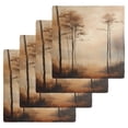 Brown Forest Kitchen Dish Towels for Drying Dishes Set of 4, Mysterious ...
