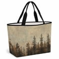Brown Forest Mesh Beach Bag for Women Men, Large Beach Tote Waterproof ...