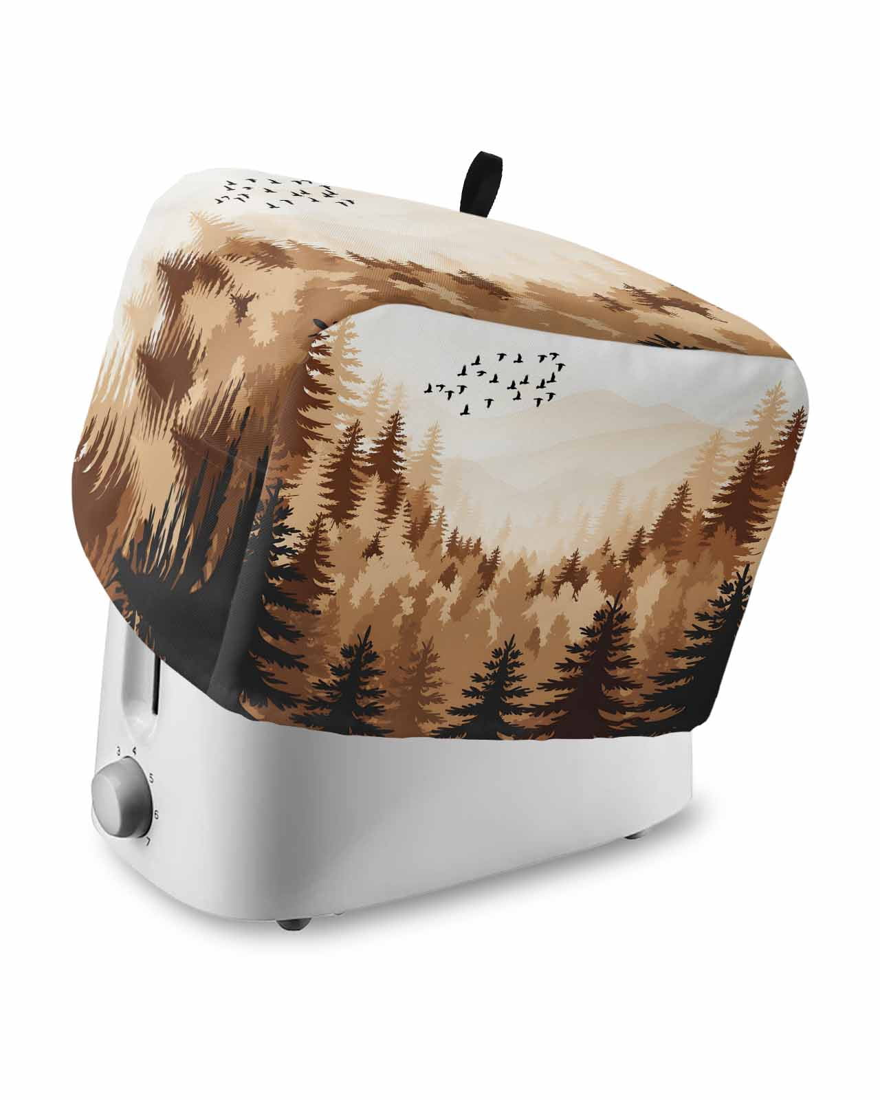 Brown Forest Small Toaster Cover 2 Slice, Kitchen Appliance Covers ...