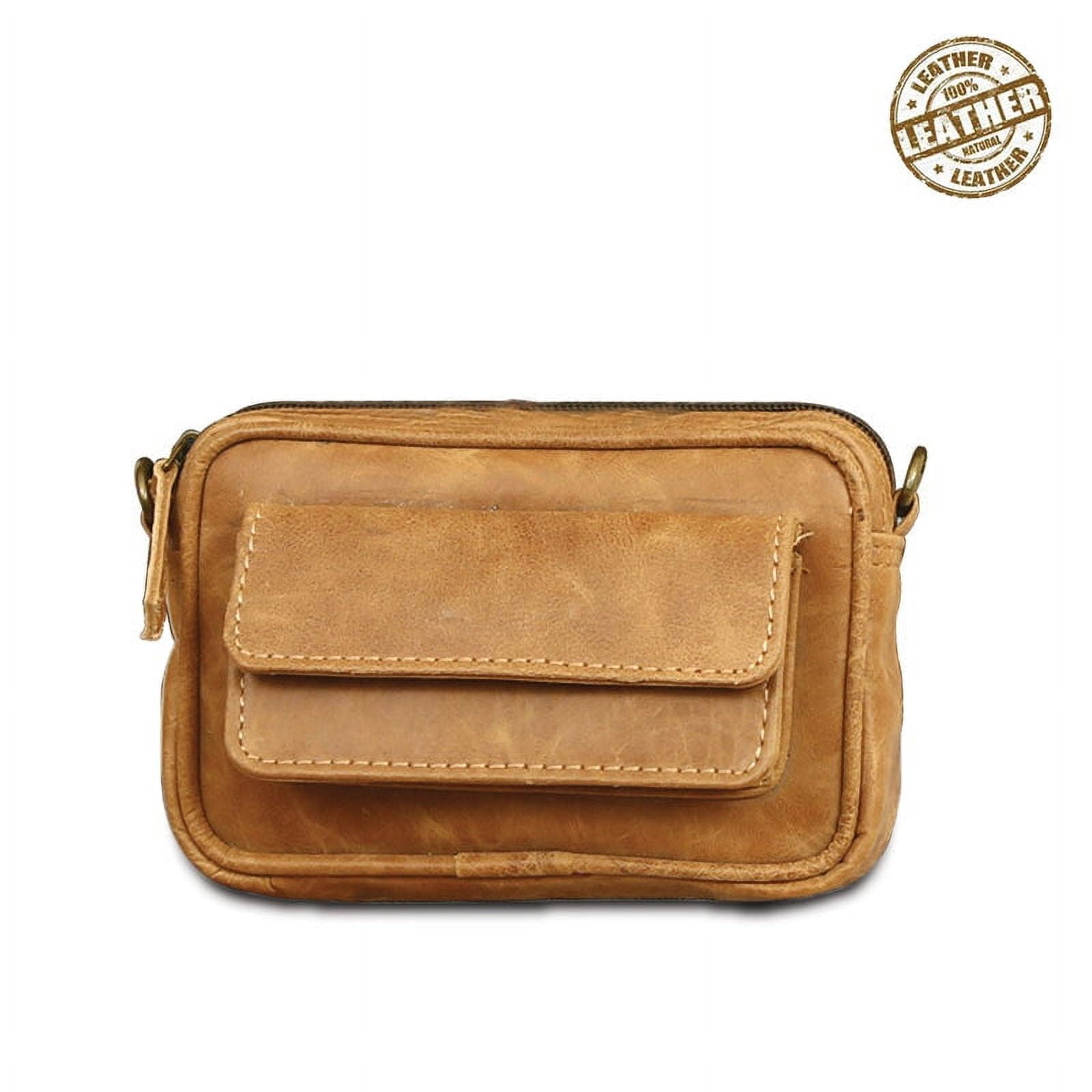 Brown Front Pocket Leather Belt Bags/ Fanny Packs/ Bum bags/ Crossbody ...