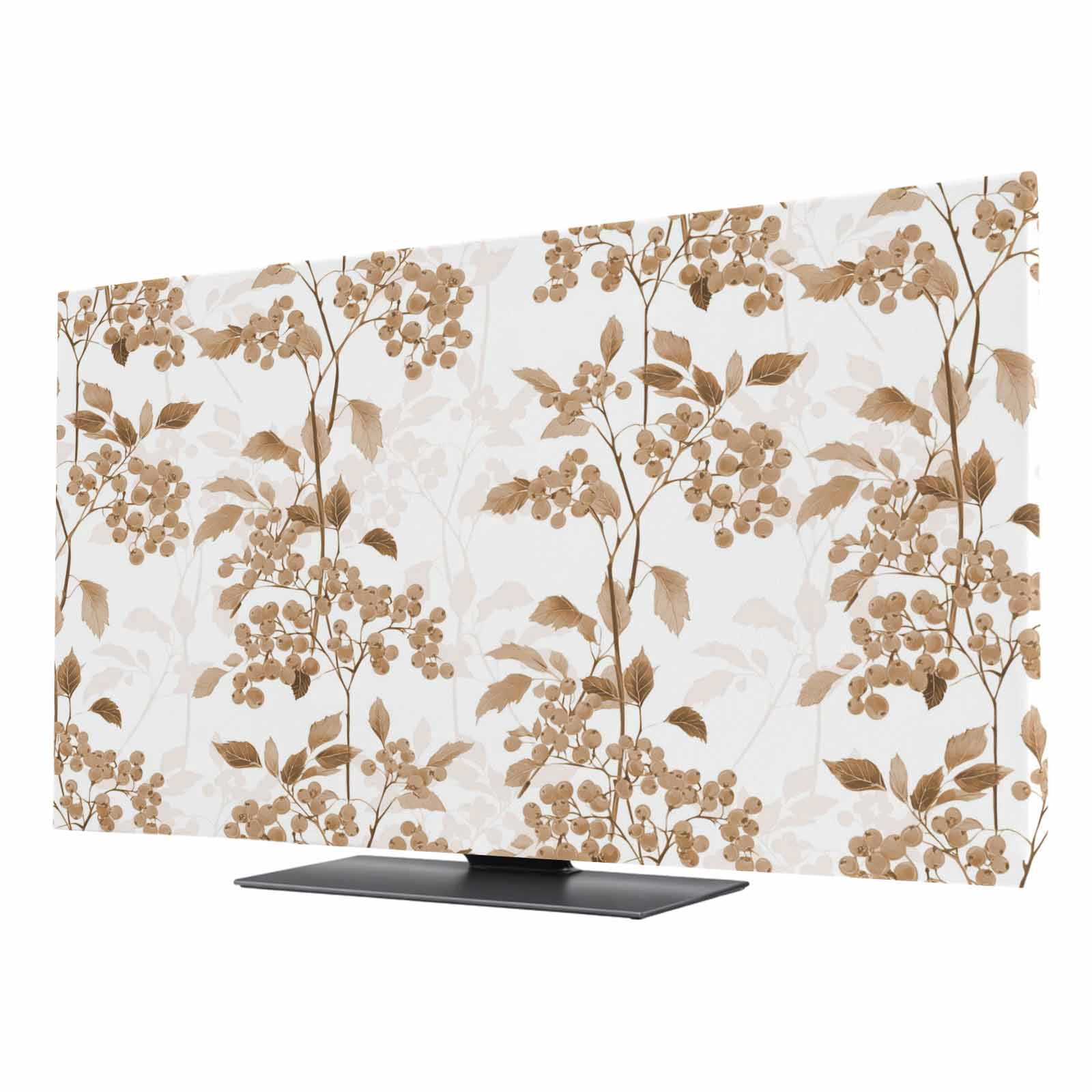 Brown Fruit TV Cover for 32 Inch Screen, Stretch Fabric Dustproof TV ...