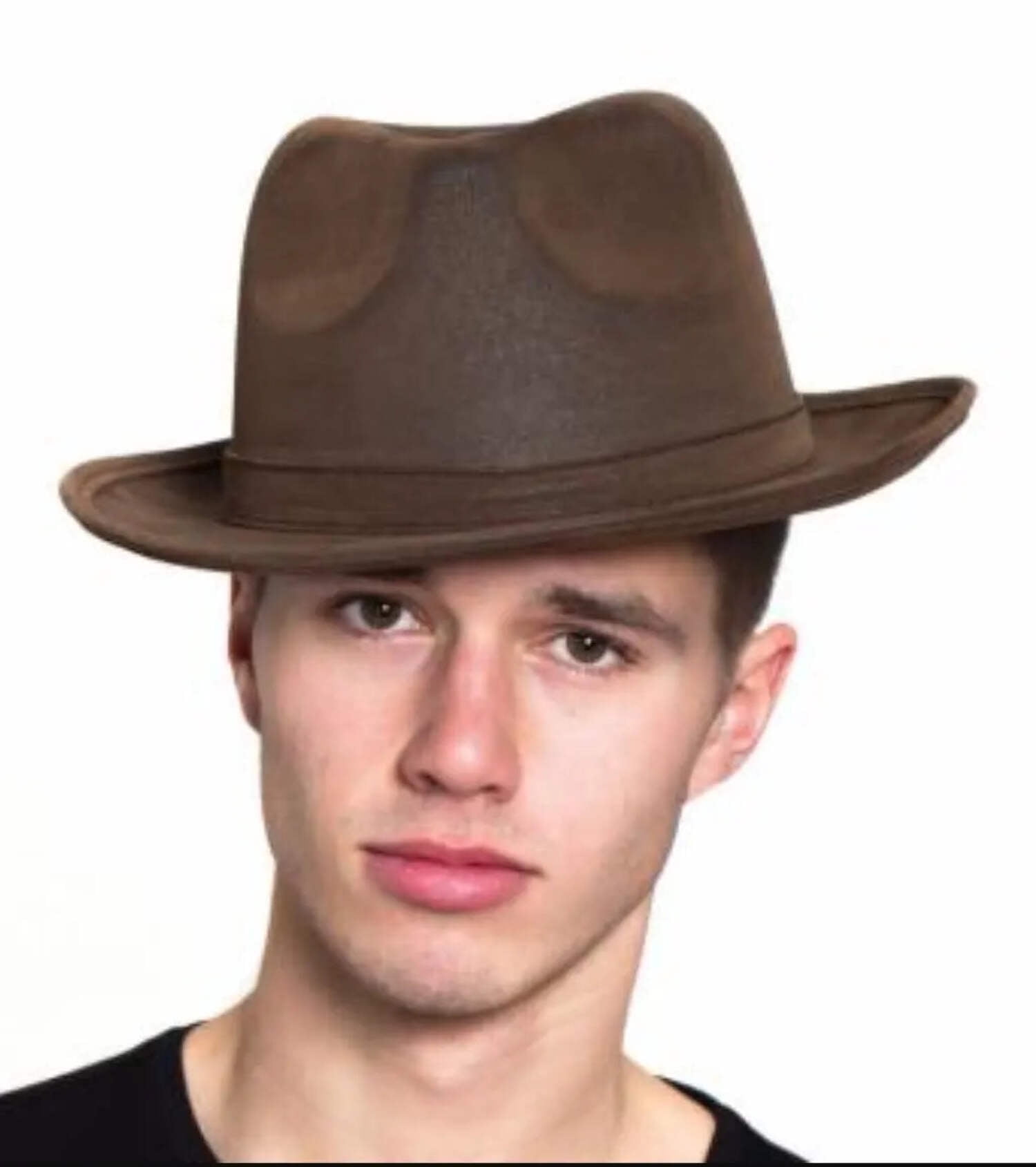 Leatherlike Gangsta Hat - Walmart.com