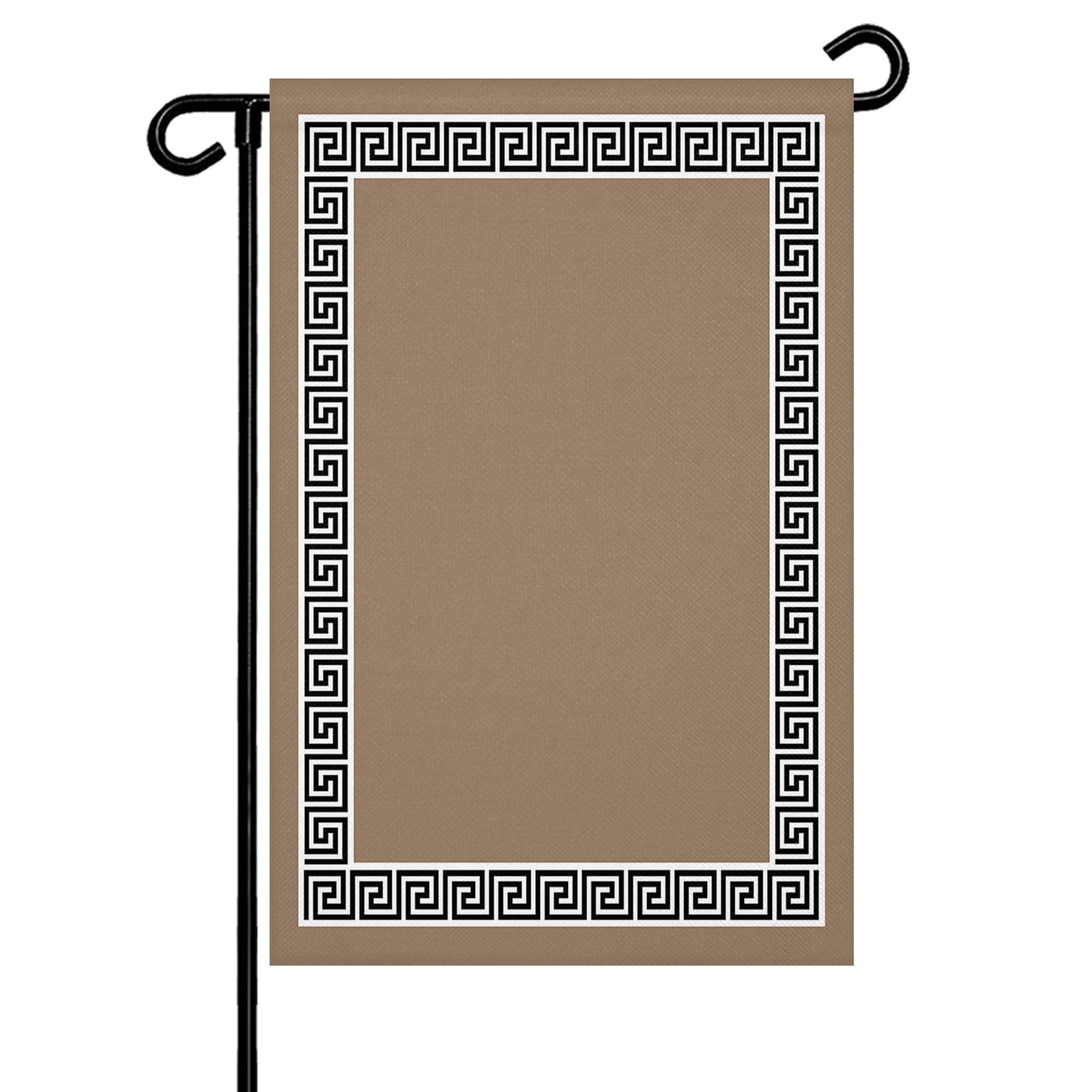 Brown Garden Flag 28x40 Inch Greek Chinese Style Double Sided Small ...