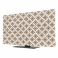 Brown Geometric TV Dust Cover 43 Inch, Modern Art Abstract Computer ...
