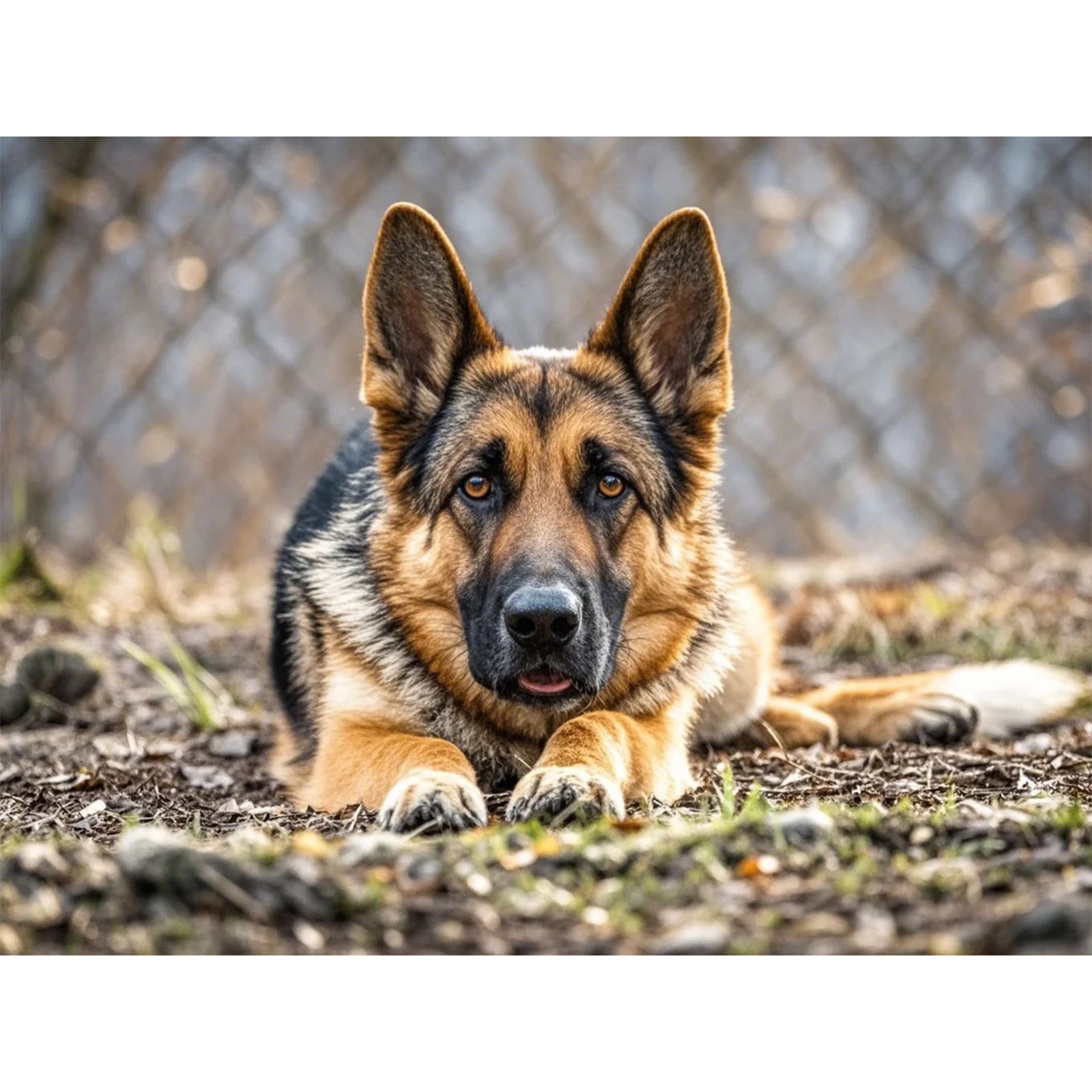 Brown German Shepherd Diamond Art 5D Diamond Painting DIY Kits Full ...