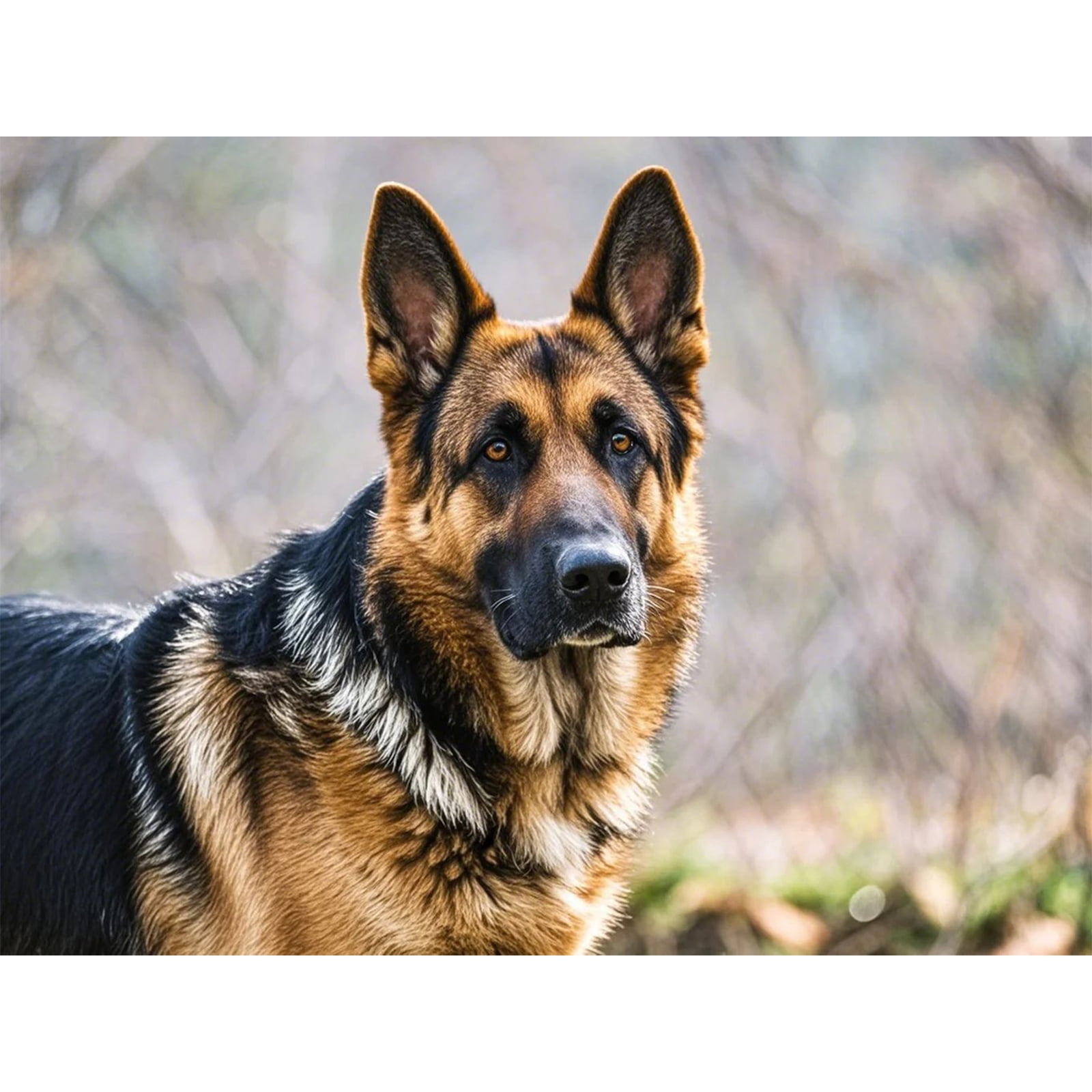 Brown German Shepherd Diamond Art 5D Diamond Painting DIY Kits Full ...