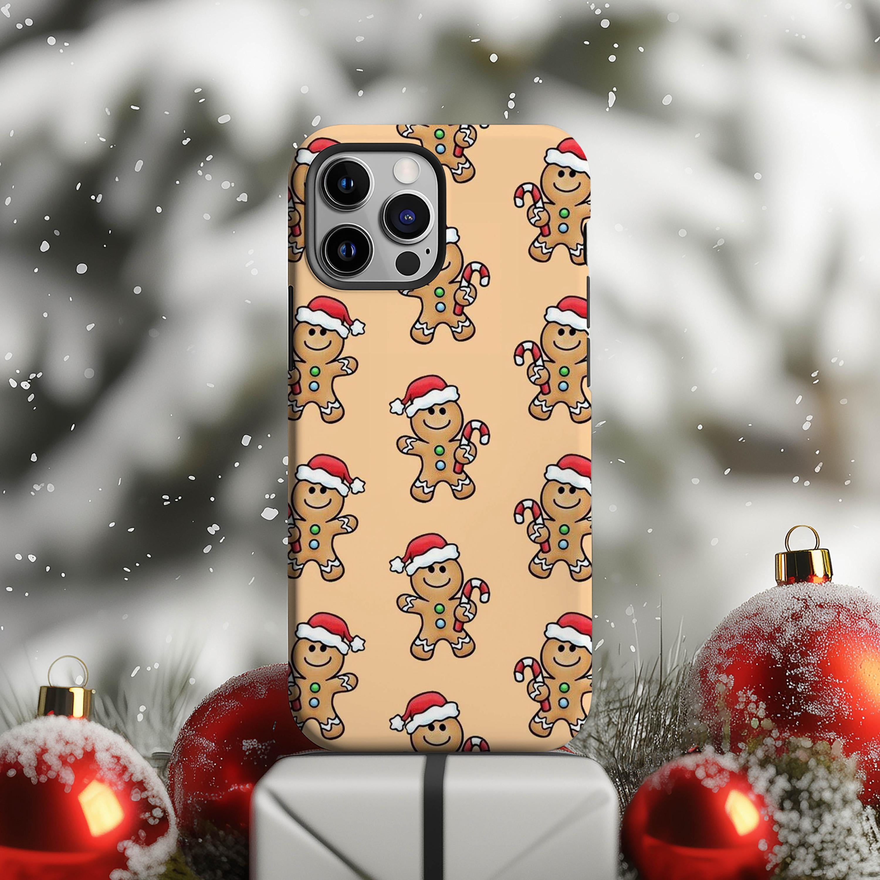 Brown Ginger Cookie Phone Case Cute Festive Treat Pattern 17 to 11 Pro ...