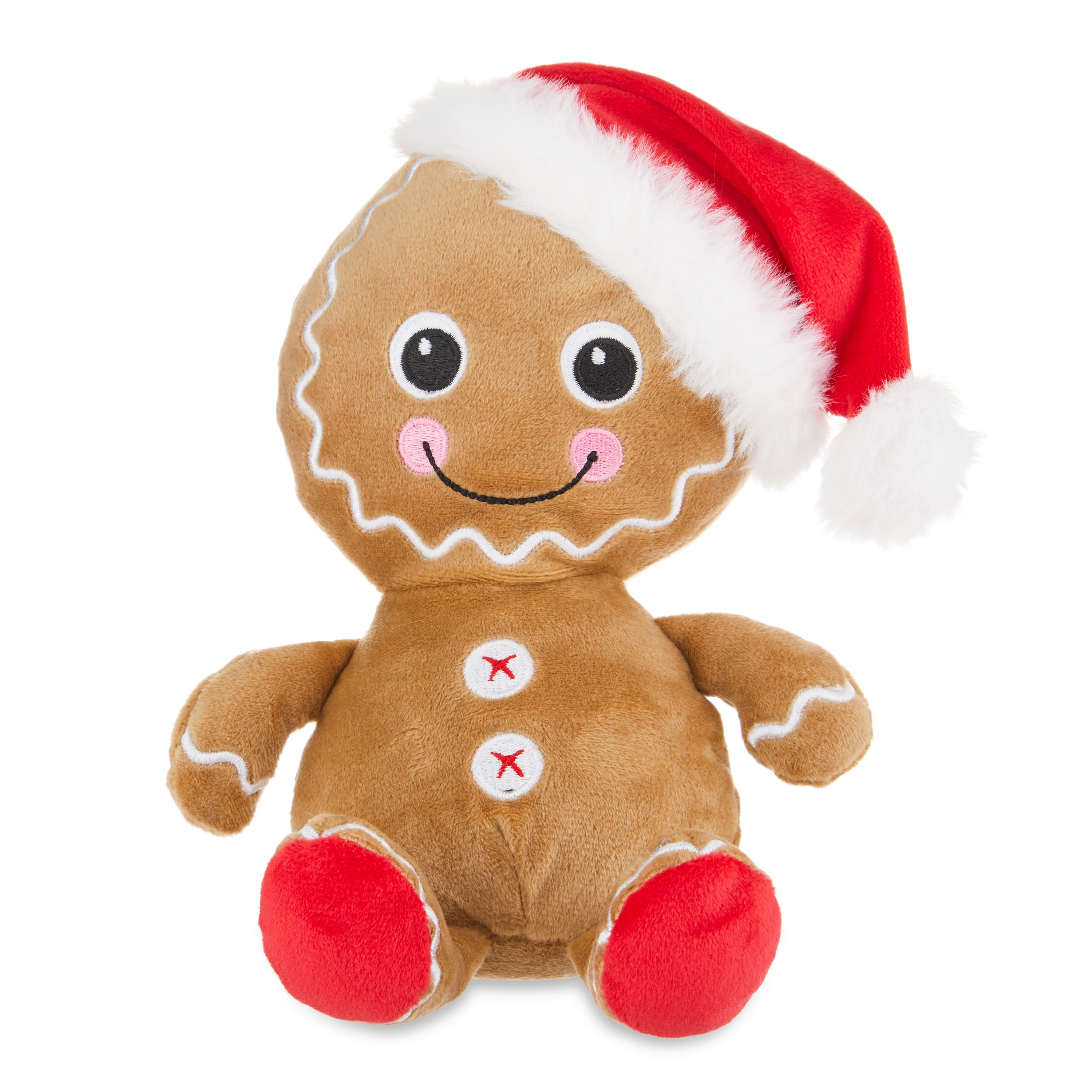 Brown Gingerbread Plush Child's Toy, 10", by Holiday Time - Walmart.com