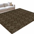 Brown Golden Floral Washable Rug 4x6 Area Rug for Living Room Bedroom ...