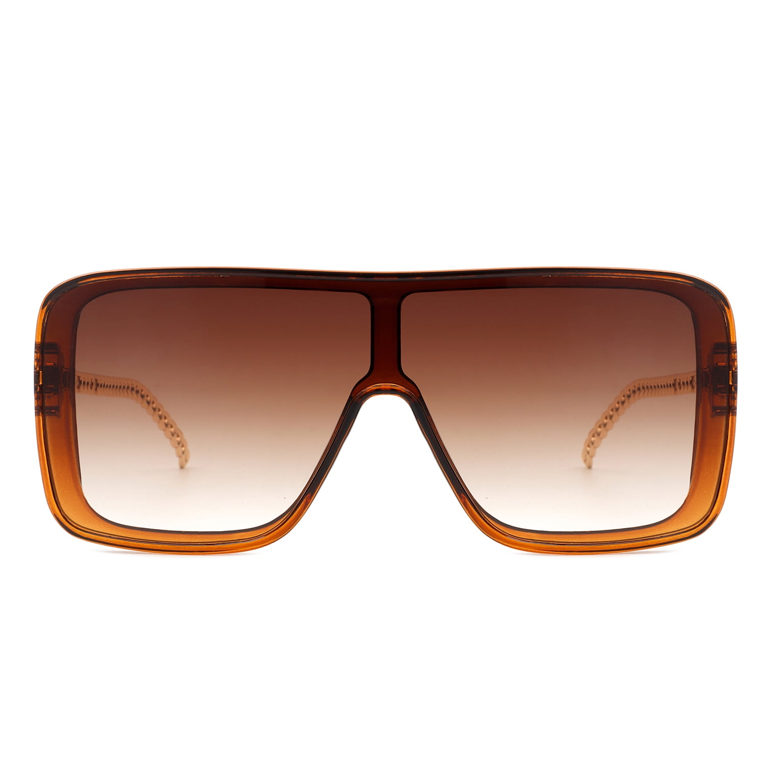 Brown Gradient Frame Sunglasses - Gradient Lens UV Protection Classic ...