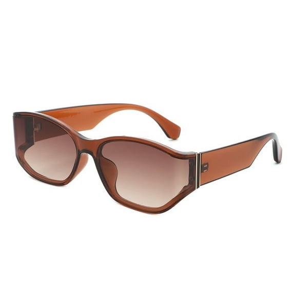 Brown Gradient Frame Sunglasses - UV Protection Classic Outdoor & Daily ...